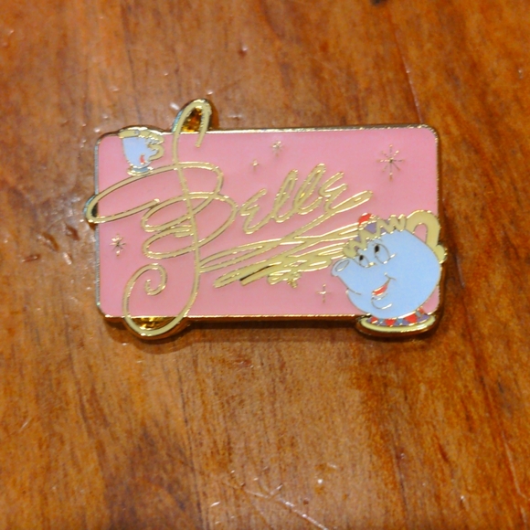 Loungefly | Jewelry | Disneys Belle Signature Pin | Poshmark